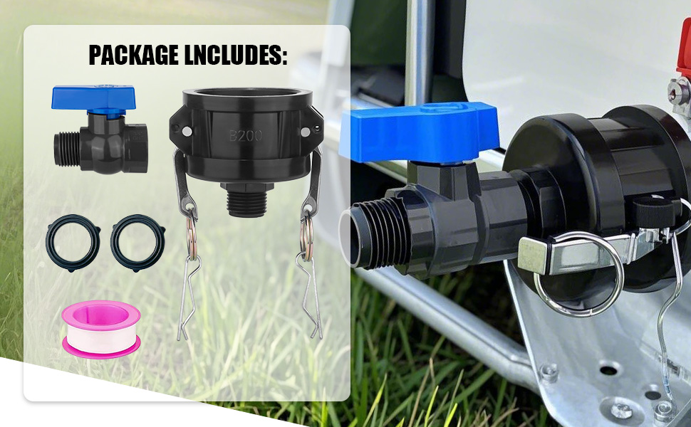 Amazon.com: IBC Tote Adapter, 2" Cam Lock for 275-330 Gallon IBC Tote ...