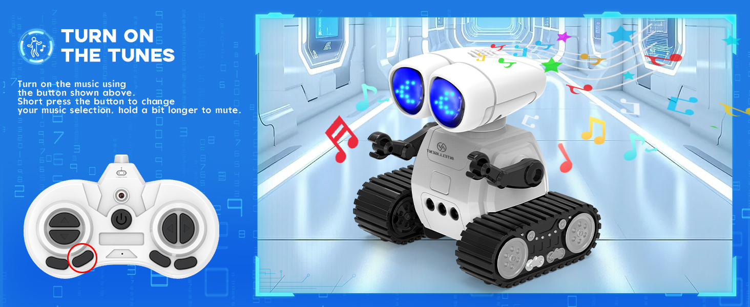 Amazon.com: TOY Life Rechargeable Remote Control Robot Toys with Auto ...