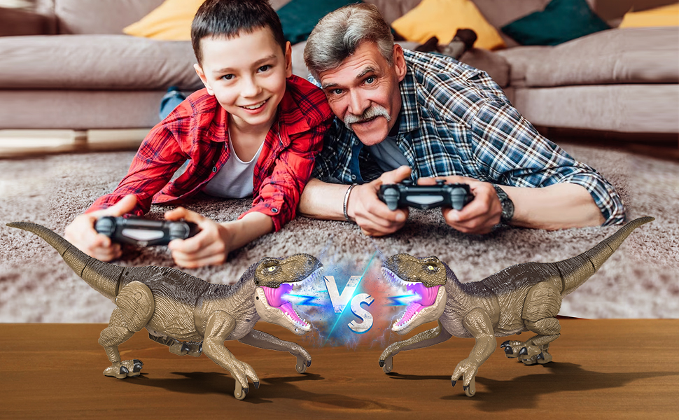 Amazon.com: Sunrad Remote Control Dinosaur Toys for Kids 3-12, Rechargeable Jurassic Walking T ...
