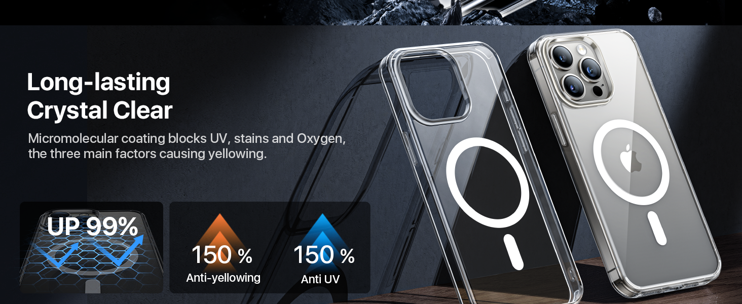 Amazon.com: Maozis Strong Magnetic for iPhone 13 Pro Max Case [Compatible with Magsafe ...