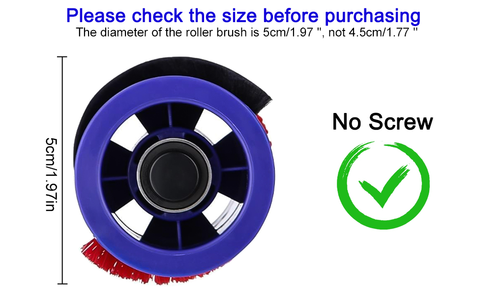 Amazon.com: Yakerooter V8 Replacement Brush Brushbar Roller Brush ...