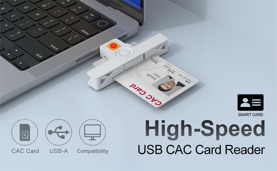Amazon.com: CAC Reader, DOD Military USB Common Access CAC Card Reader ...