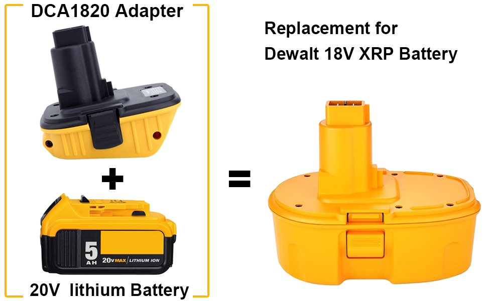 Amazon.com: Kotoate Compatible with Dewalt 18V to 20V Adapter, DCA1820 Adapter Compatible with ...