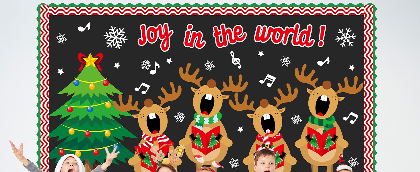 Amazon.com: Christmas Bulletin Board Set Summer Christmas Classroom ...