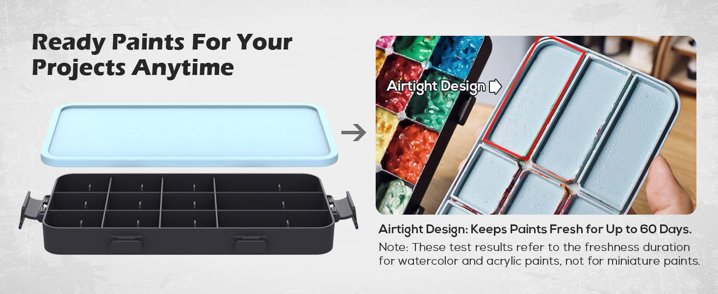 Amazon.com: KRYDRUFI Portable All-in-One Modular Painting Station with Paint Brush Cleaner and ...