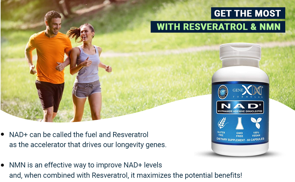 Amazon.com: Genex NAD+ 250mg Serving 60 Capsules Nicotinamide Adenine Dinucleotide (Actual NAD+ ...