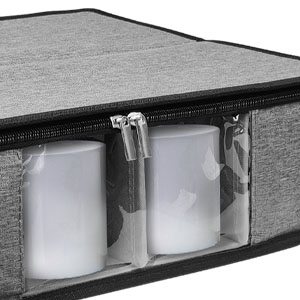 BOHEMIABY Cup & Mug Storage with Dividers, China Storage Containers ...