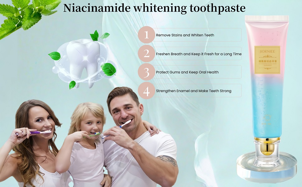Amazon.com: Niacinamide Whitening Toothpaste, Deep Stain Removal Fresh Breath Triple Oral Care ...