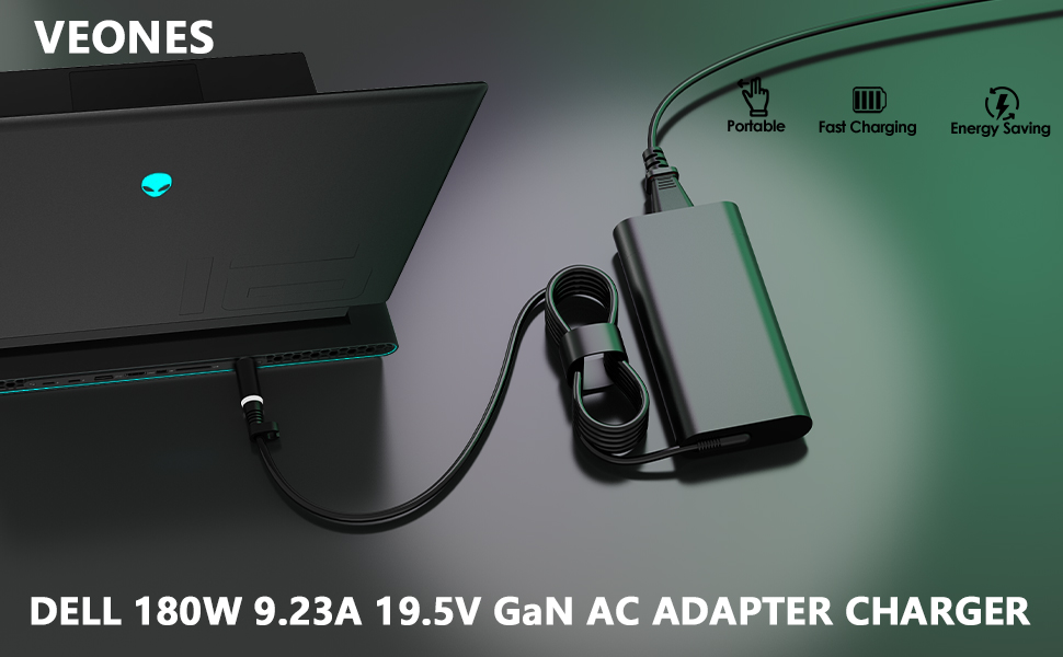 Amazon.com: 180W GaN AC Charger for Original Dell Precision 7510 7520 7530 7540 7550 7680 7670 ...