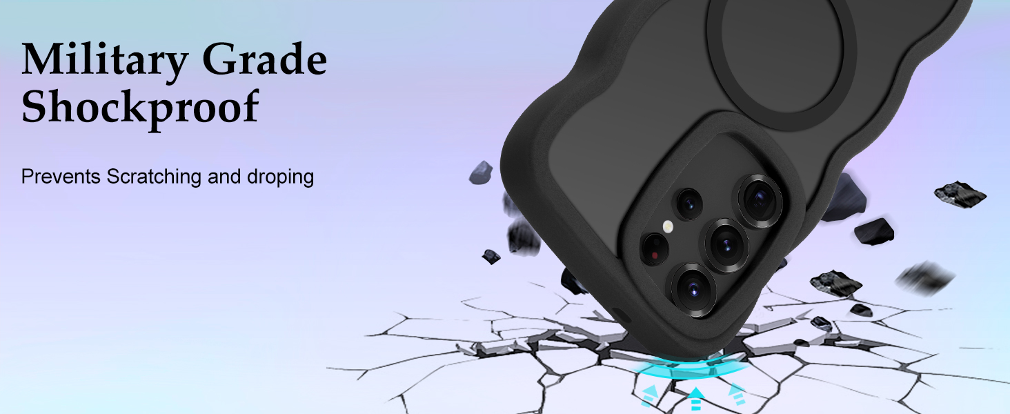 Amazon.com: Pepmune for Samsung Galaxy S25 Ultra Case, Curly Wavy Frame Hard Translucent Matte ...