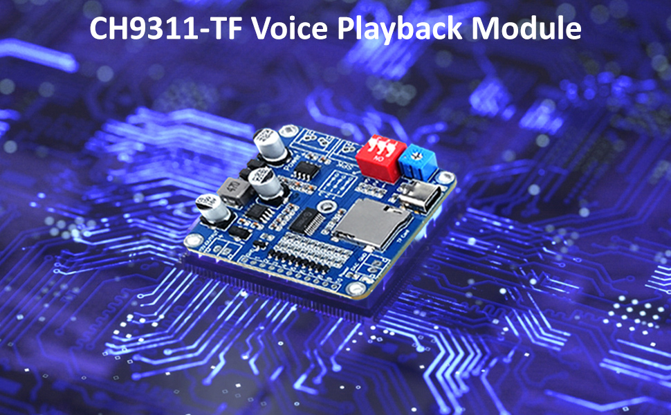Amazon.com: 20W Voice Playback Module, TF Card 32GB Sound Board USB ...