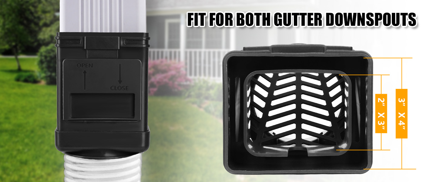 MARKBIT Downspout Filter, Downspout Leaf Filter, Gutter Downspout Guard ...