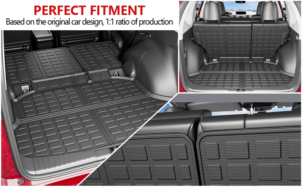 Amazon.com: Xipoo Cargo Liner Compatible with 2012-2016 Honda CRV Cargo Liner Rear Backrest Mat ...