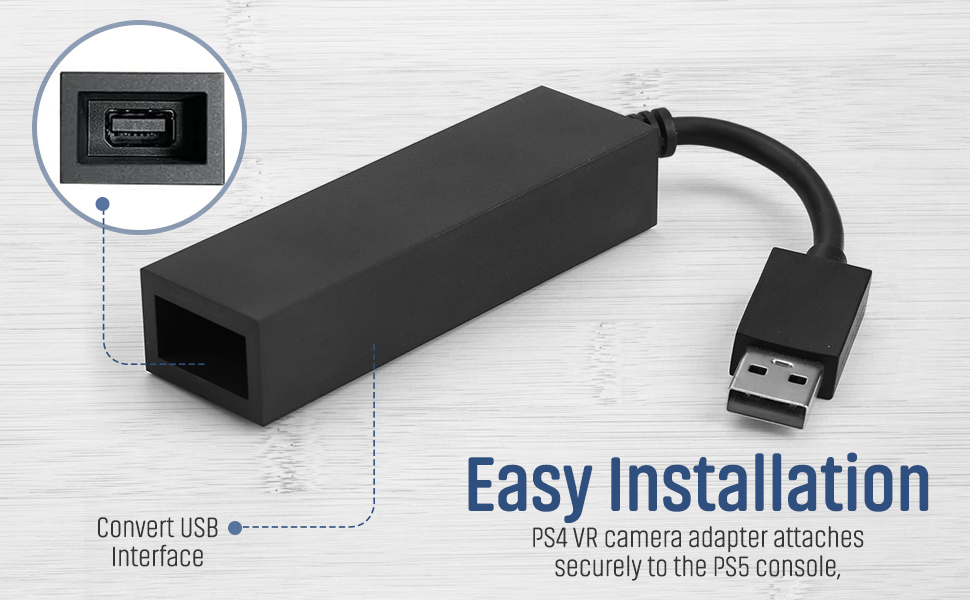 Gamer Gear Adattatore per fotocamera PS5 VR per PS5 PS VR a PlayStation 5, Play PS VR su PS5 ...