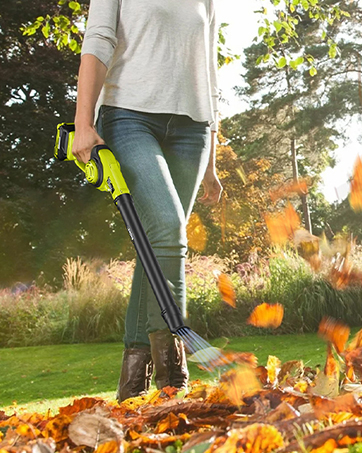 Amazon.com: EWORK Small Leaf Blower Cordless 21V 200 MPH Mini Electric Leaf Blower with Battery ...