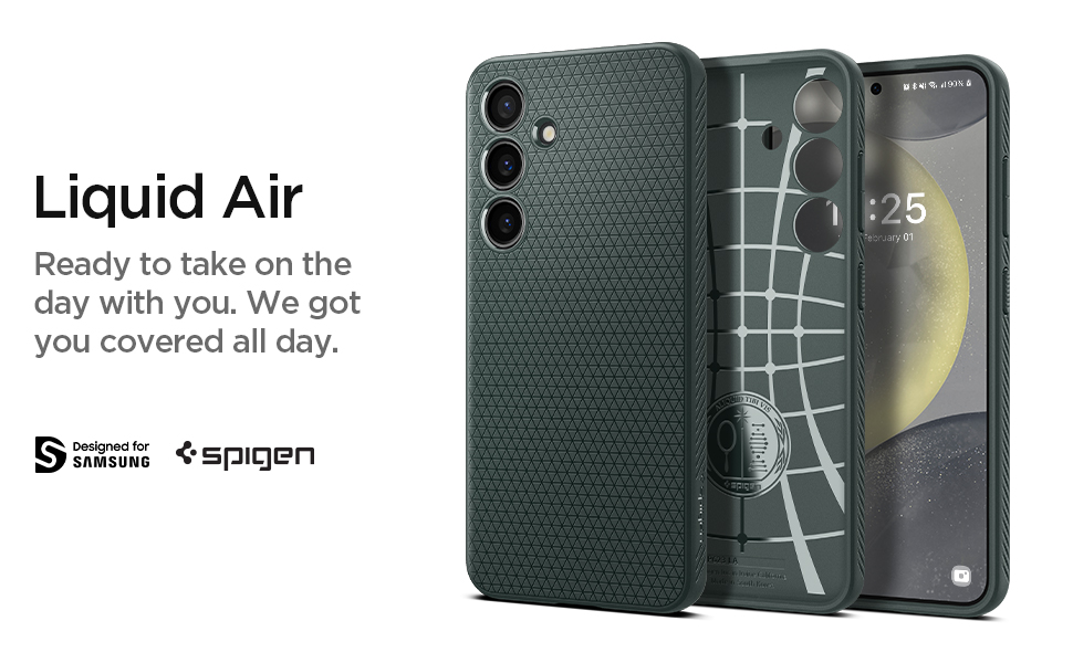 Amazon.com: Spigen Liquid Air Designed for Galaxy S24 Plus Case (2024) [Military-Grade ...