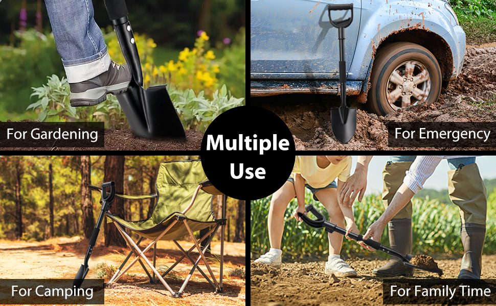 Amazon.com : Shovel, Shovels for Digging Gardening, 31” Small Shovel for Camping, Off Road ...