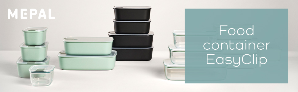 Mepal – Food container EasyClip – 3-Piece Set - Food containers with ...