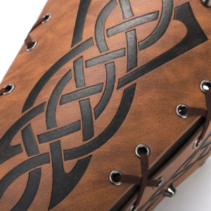 Amazon.com: Pumtus 2 Pack Medieval Arm Bracers, Halloween Leather ...