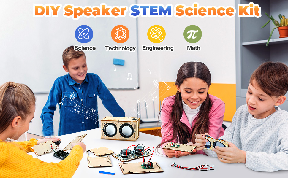 STEM Projects for Kids & Adults Build Your Own Bluetooth Speaker - Science Experiment ...