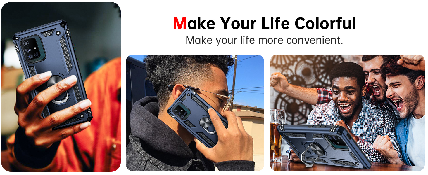 Amazon.com: LeYi for Samsung Galaxy A71 5G Phone Case, Samsung A71 Case with Tempered Glass ...