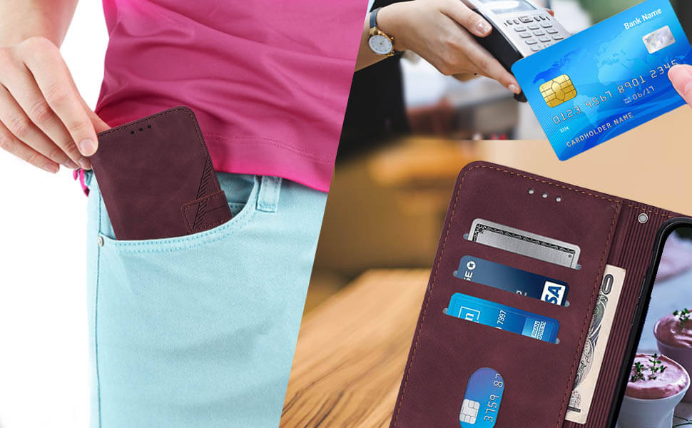 Amazon.com: Moment Dextrad for Samsung A15 5G Case Wallet,Card Holder Slots Wrist Strap TPU ...