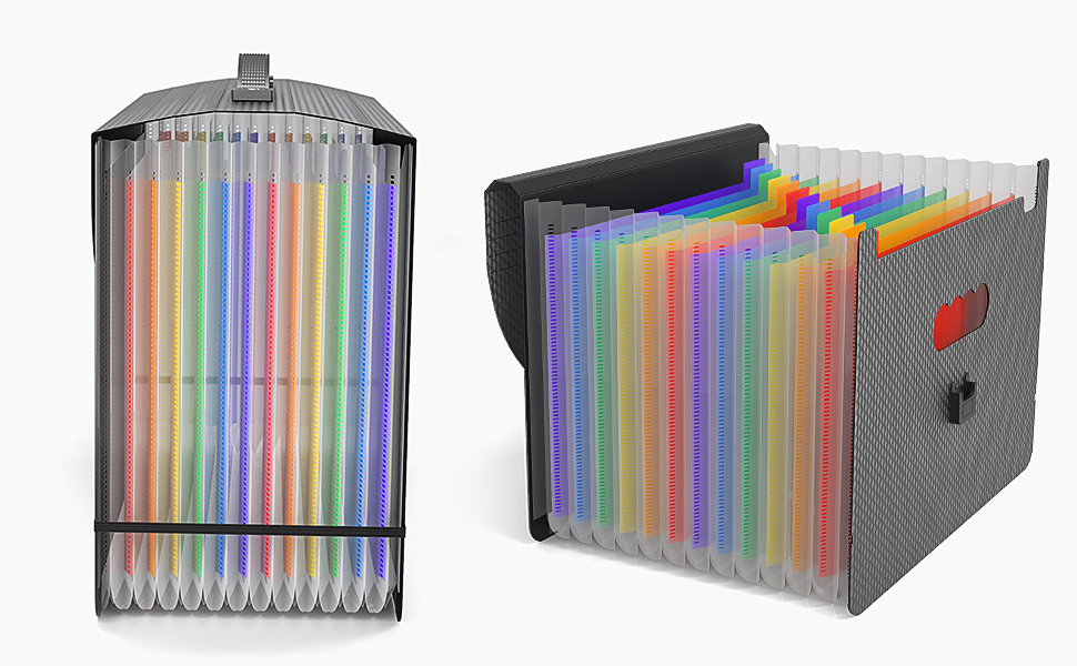 Amazon.com : Vanulee Accordion File Organizer/Expanding File Folder with Handle,13 Pockets ...