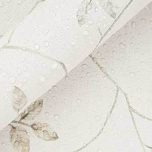 Wallderful Beige Leaf Wallpaper Boho Floral Wallpaper Peel and Stick 17.5"x314" Nature Wall ...