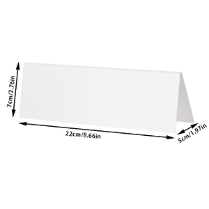 Amazon.com: DYNAMI 30 Pack Reusable Name Tent Cards, Acrylic Porcelain ...