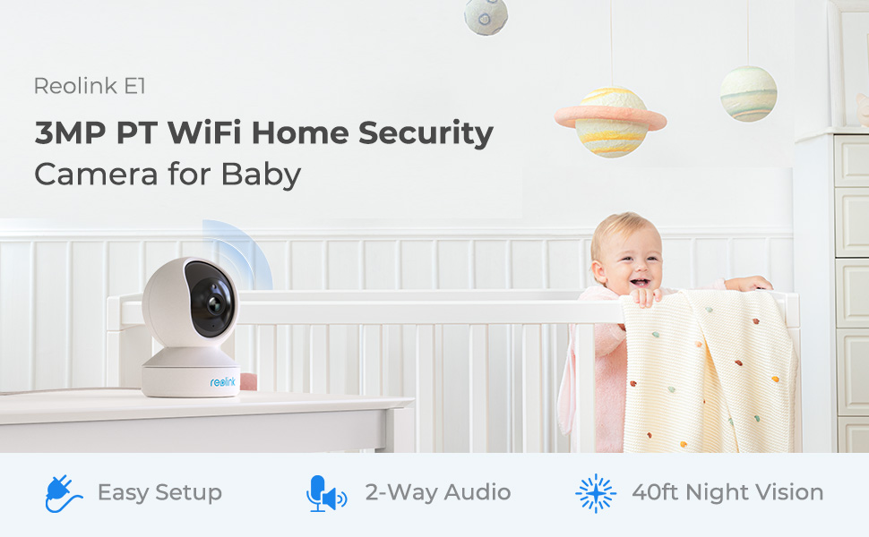 Amazon.com : Home Security Camera System, Reolink 3MP HD Plug-in Indoor ...