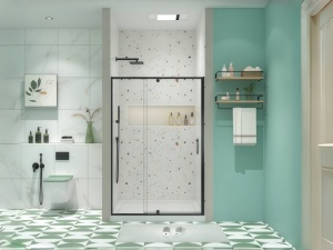 DOPERFE 38-42" W x 71" H Piovt Swing Glass Shower Door,Pivot Frame Sliding Shower Door with 1/4 ...