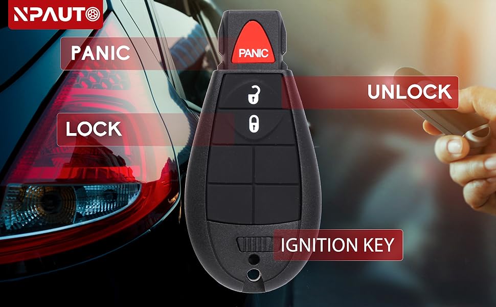 Amazon.com: NPAUTO Key Fob Fobik Replacement for Dodge Ram 1500 2013 ...