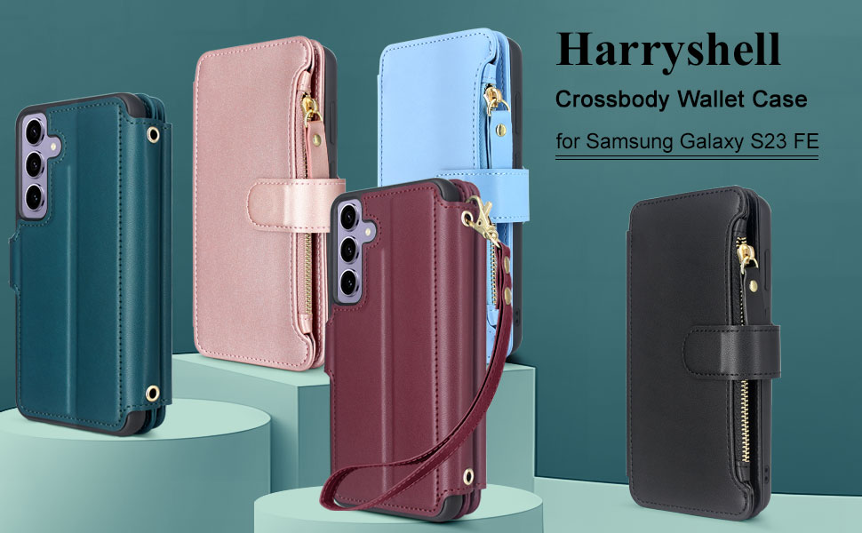 Amazon.com: Harryshell Crossbody for Samsung Galaxy S23 FE 5G Case Wallet [8 Card Slots] with ...
