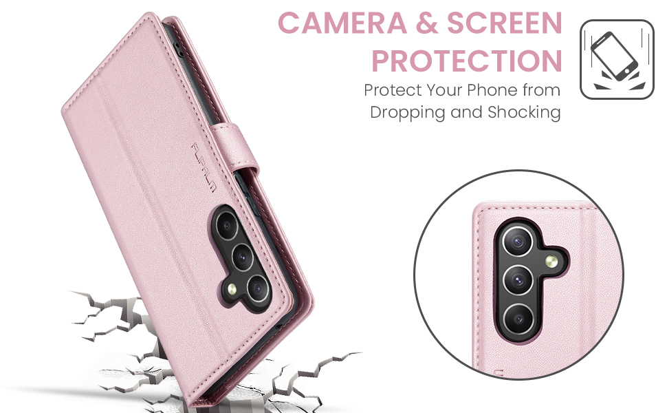 Amazon.com: FLIPALM for Samsung Galaxy A54 5G Wallet Case with RFID Blocking Credit Card Holder ...