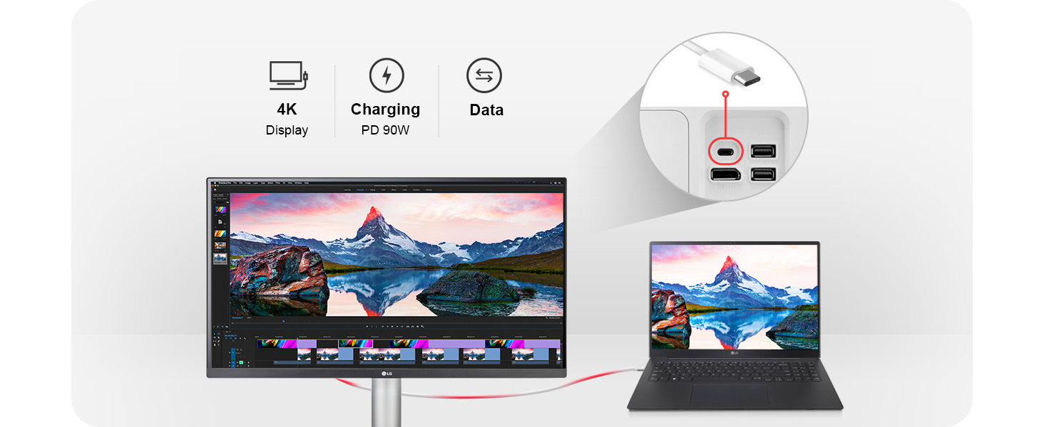 Amazon.com: LG 27UP850K-W 27-inch Ultrafine 4K UHD (3840 x 2160) IPS Computer Monitor, 60Hz, 5ms ...