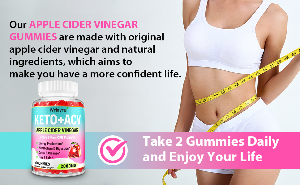 Amazon.com: Apple Cider Vinegar Gummies, Advanced Keto ACV Gummies, ACV Gummies for Detox ...