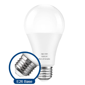 Nouscan LED Light Bulbs 100 Watt Equivalent A19 Efficient 13W Lightbulbs 5000K Daylight White ...