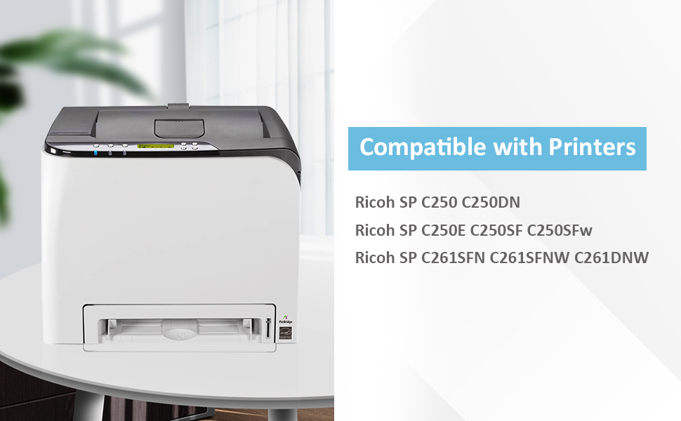 Amazon.com: ASEKER Compatible SP C250 C261 Toner Cartridge 407539 High Capacity 2300 Pages for ...