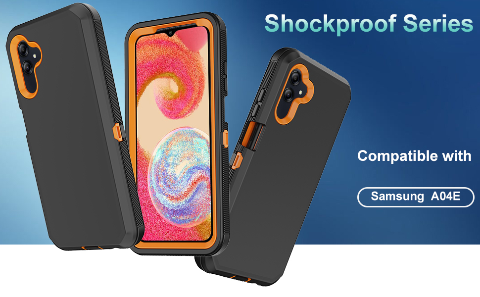 Amazon.com: Aimoll-88 for Samsung Galaxy A04E Case, with Built in Screen Protector Heavy Duty ...