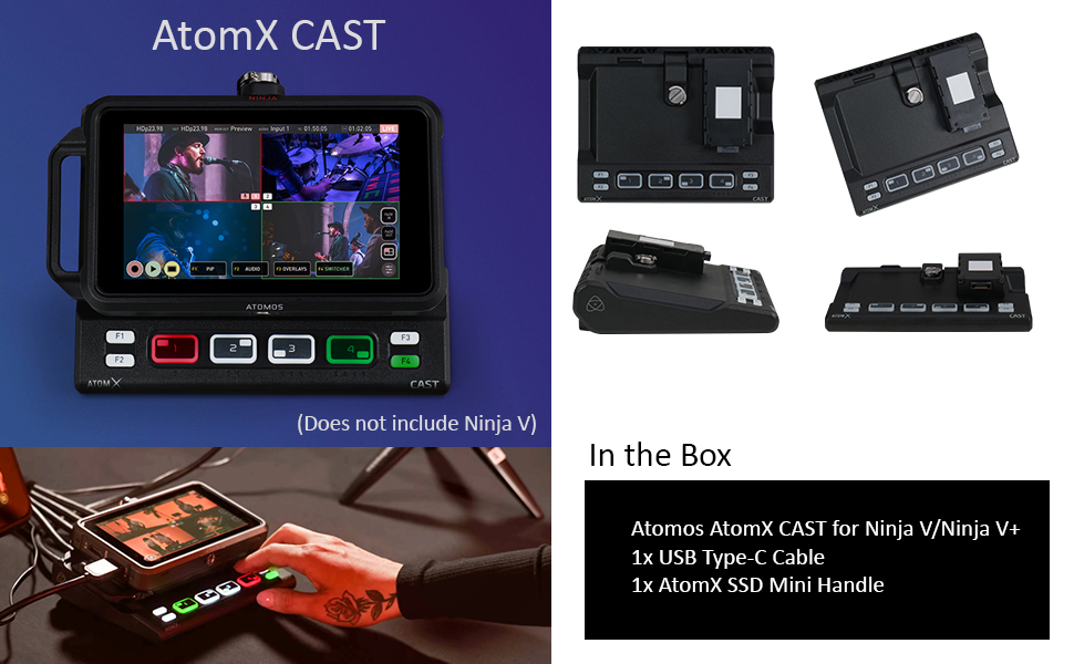 Amazon.com: Atomos Ninja V/V+ Mega Bundle with Atomx Cast and Atomos Connect : Electronics