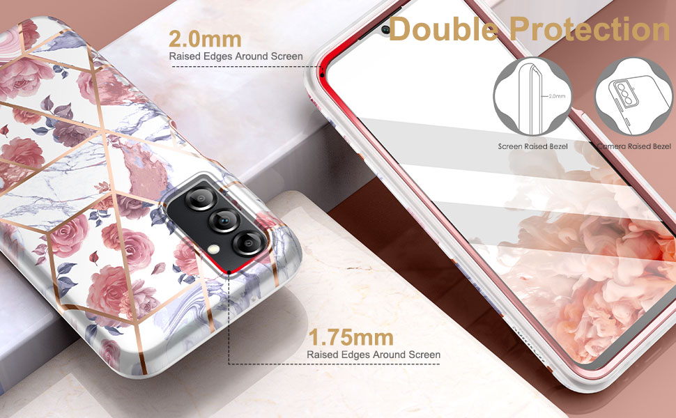 Amazon.com: SURITCH for Samsung Galaxy A14 5G Case, [Built-in Anti-Scratch Screen Protector] 360 ...