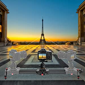 GVM 80cm Kamera Slider, Motorisiert Kameraschlitten, Fotografie Video ...