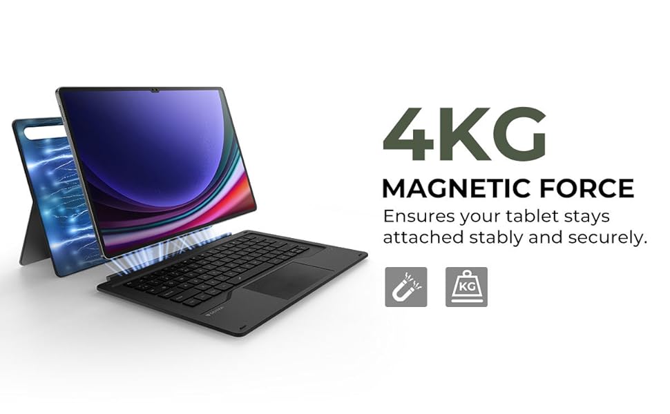 Dexnor Keyboard Case for Samsung GalaxyTab S10 Ultra/S9 Ultra - 14.6 Inch Magnetic Detachable ...