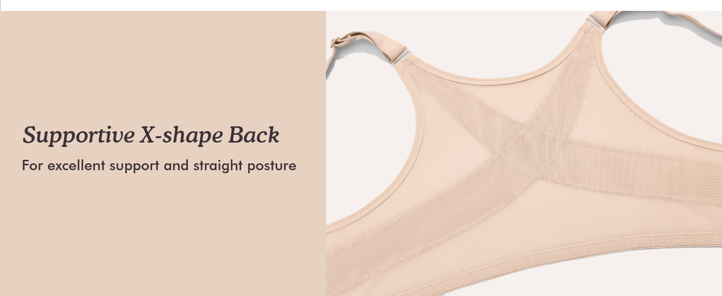 DELIMIRA Women's Front Closure Bras Posture Full Coverage Plus Size Lace Underwire Unlined Bra ...