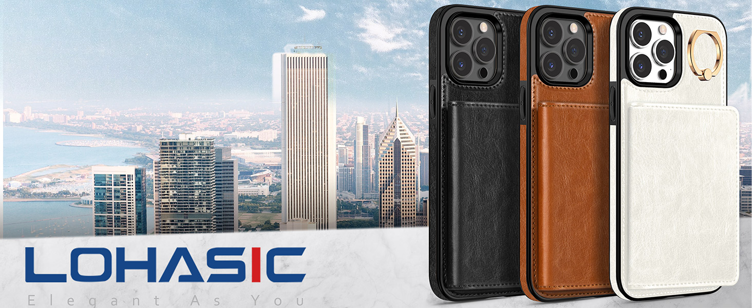 Amazon.com: LOHASIC for iPhone 15 Pro Max Wallet Case, 6 Card Holder, Detachable Magnetic Back ...