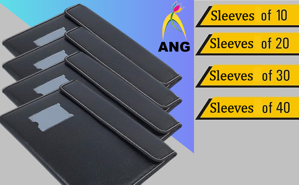 ANG PU Leather Multipurpose Document File Folder for Certificate A4 Size Executive Document ...