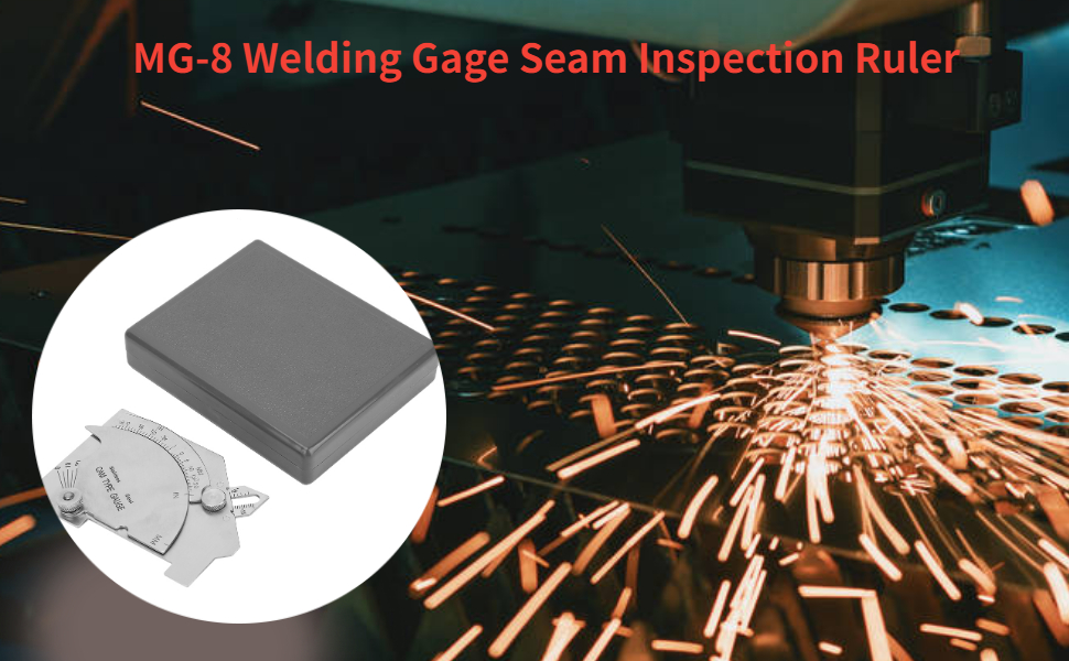 Hyuduo Steel Weld Gauge Sturdy Welding Measure Tool Stainless Steel MG-8 Bridge Welding Gage ...