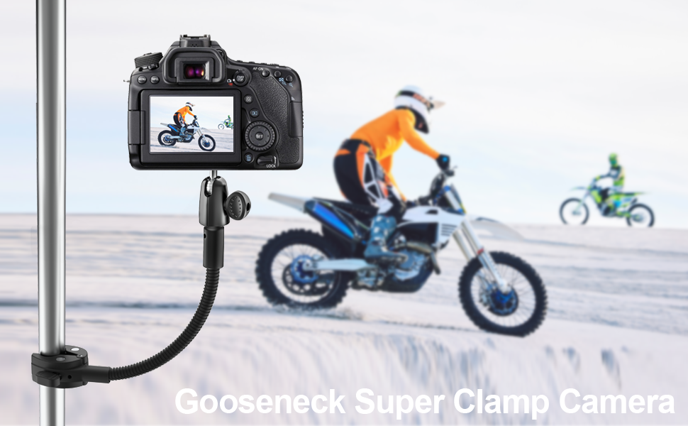 Amazon.com: woleyi Gooseneck Super Clamp Camera Mount, 360° Ballhead Adjustable Arm Flex Clamp ...