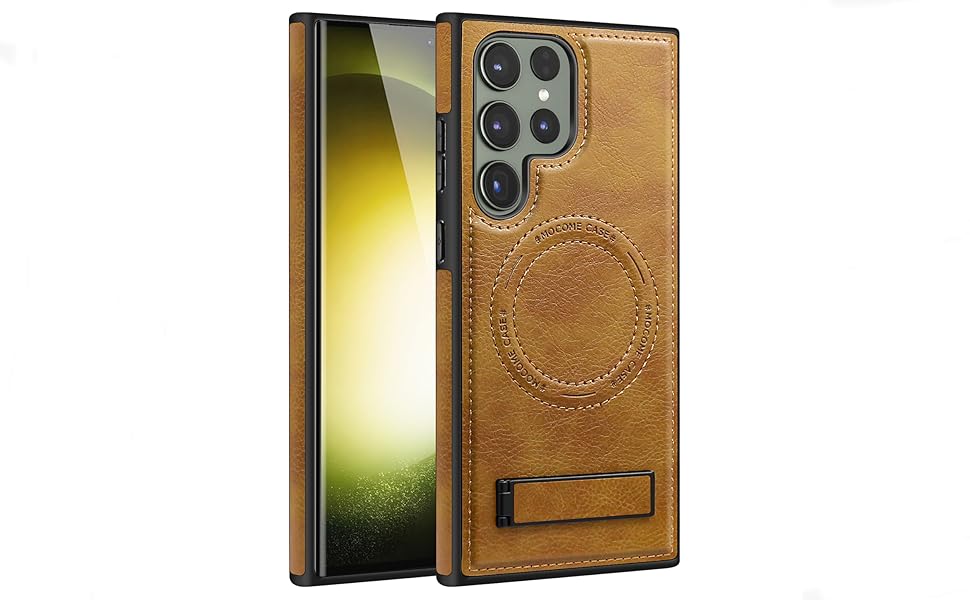 Amazon.com: Lunivop for Samsung Galaxy s24 Ultra Case Leather [Compatible with Magsafe Wireless ...