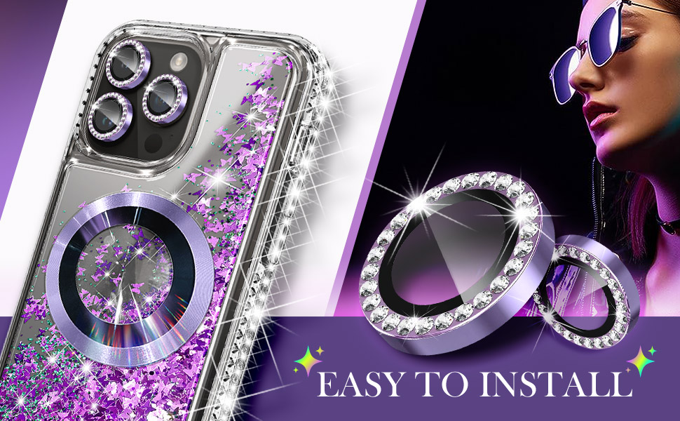 Amazon.com: WDHD Designed for iPhone 13 Pro Max Magnetic Case for MagSafe, Tempered Glass Screen ...